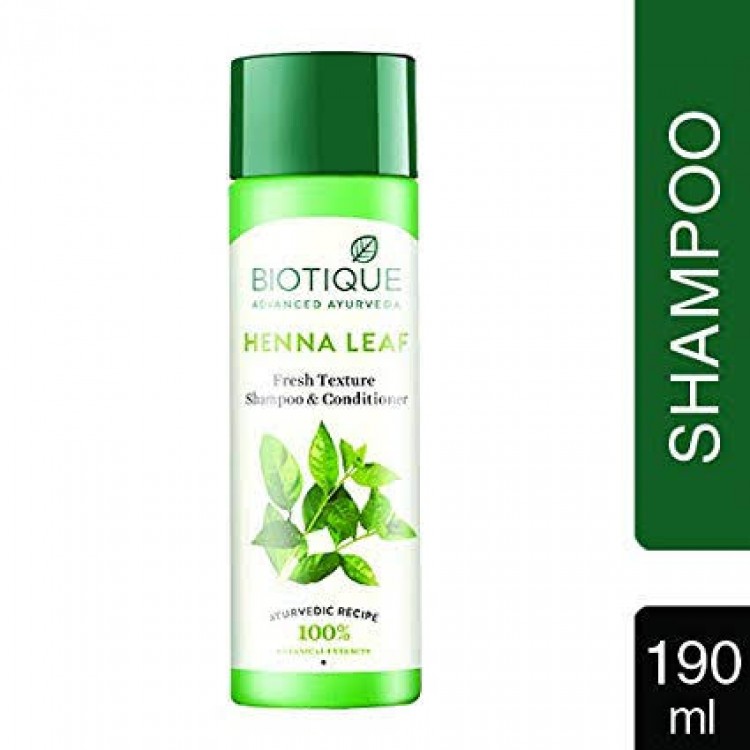 Biotique Advanced Ayurveda Bio Henna Leaf Fresh Texture Shampoo ...