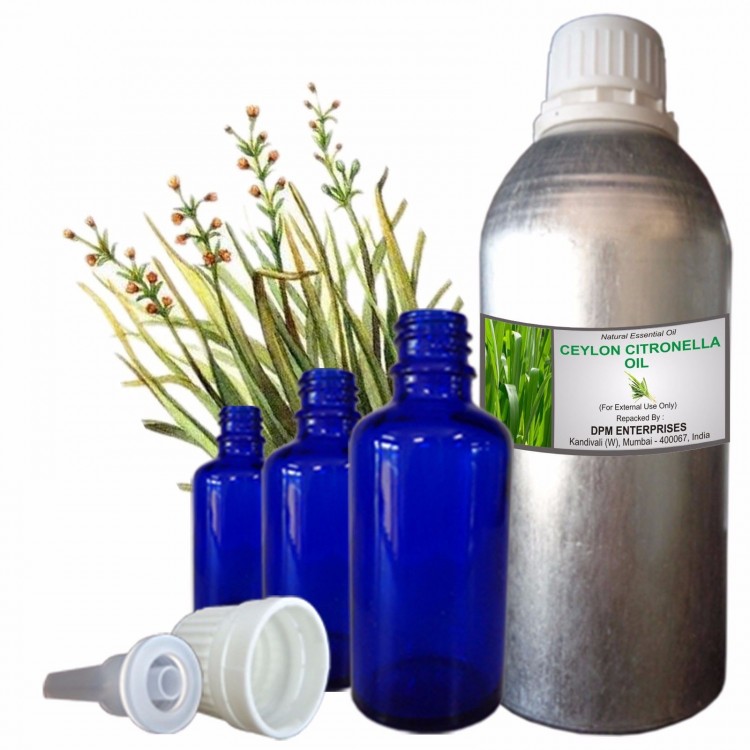 CEYLON CITRONELLA ESSENTIAL OIL, Cymbopogon Nardys, 100% Pure & Natural ...