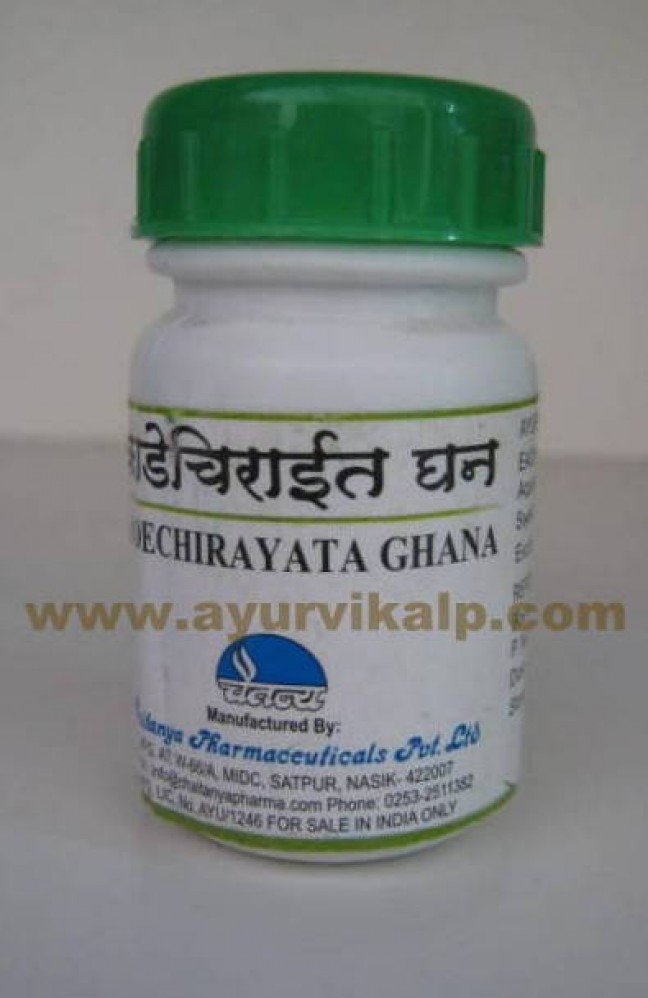 Chaitanya, KADECHIRAYATA GHANA, 60 Tablet, (Swertia Chirata) | United ...
