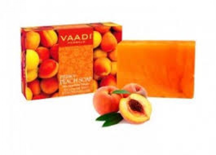 Vaadi Herbal Perky Peach Soap With Almond Oil 75 gm | United States