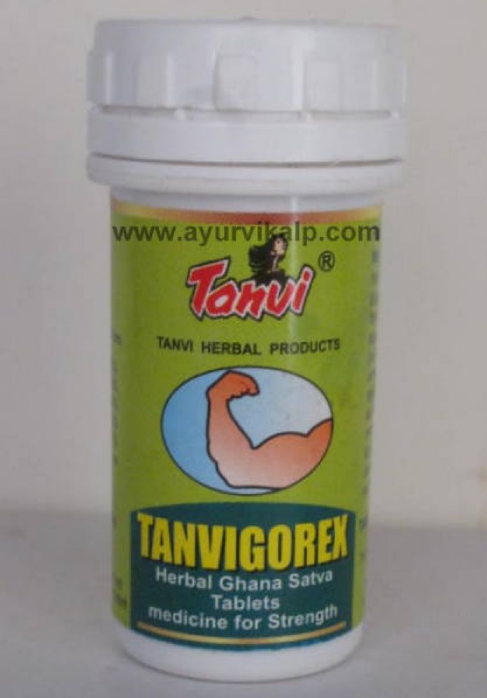 TANVIGOREX Tanvi Herbal, 30 Ghana Satva Tablets, For Strength | United ...