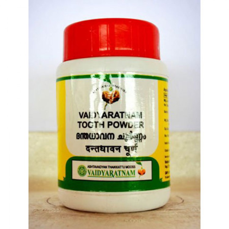 Vaidyaratnam Ayurvedic, Tooth Powder (Dhanthadhavana Choornam), 50 gm ...