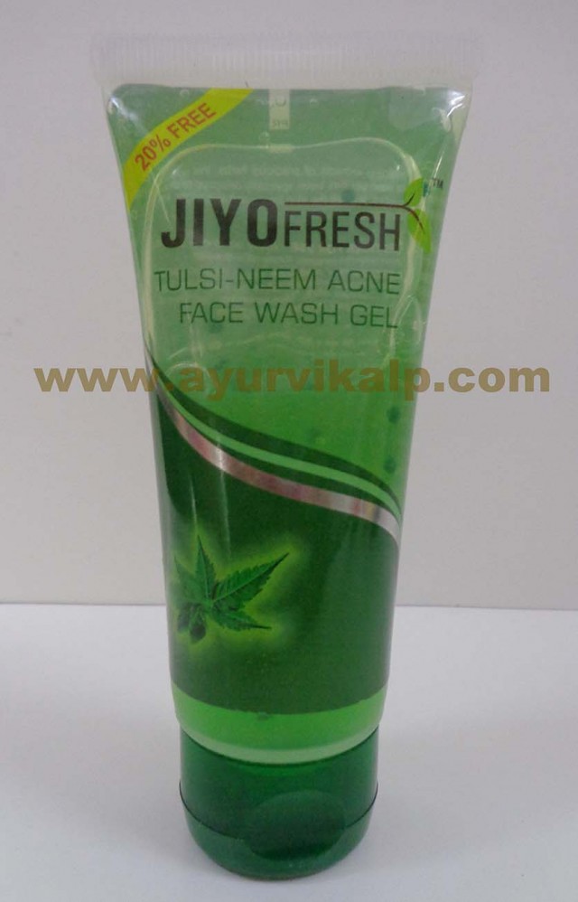New Shama, Jiyo Fresh TULSI-NEEM Acne Face Wash Gel, 50ml, Leaves The ...